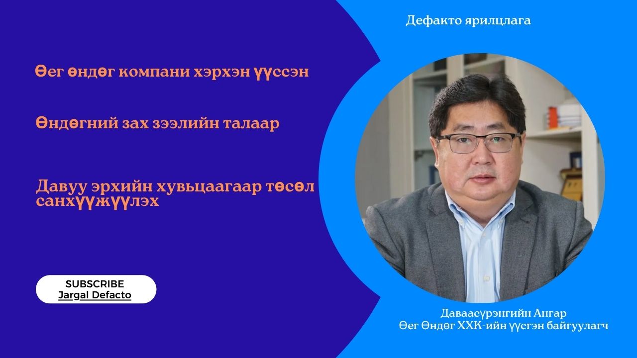 Даваасүрэнгийн Ангар (Angar Davaasuren) – Jargal Defacto